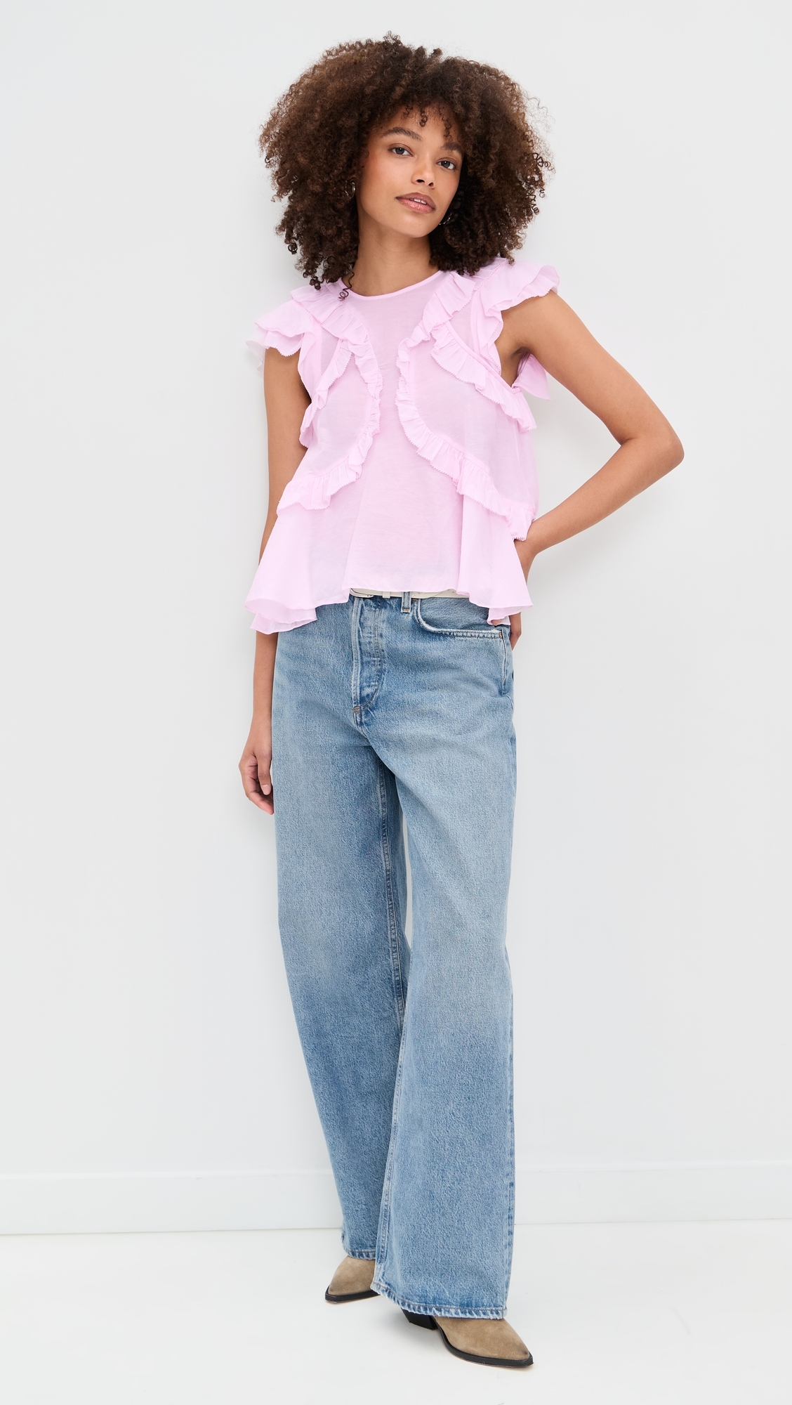 ISABEL MARANT Nalou Ruffle Top